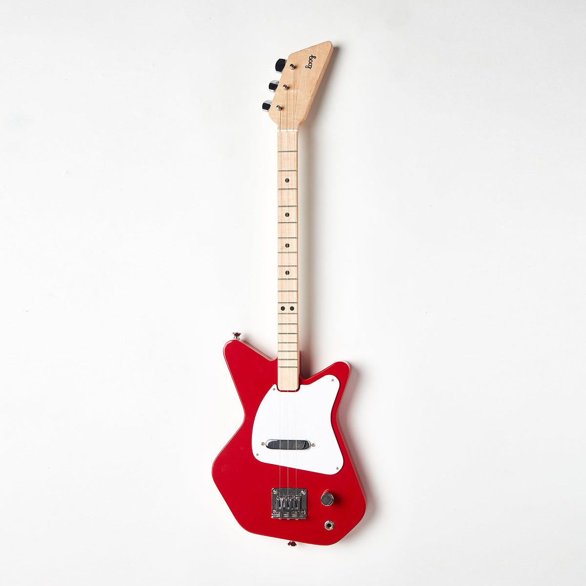 Loog Pro Electric 3 String Kids' Guitar in Red– Island Music Centre