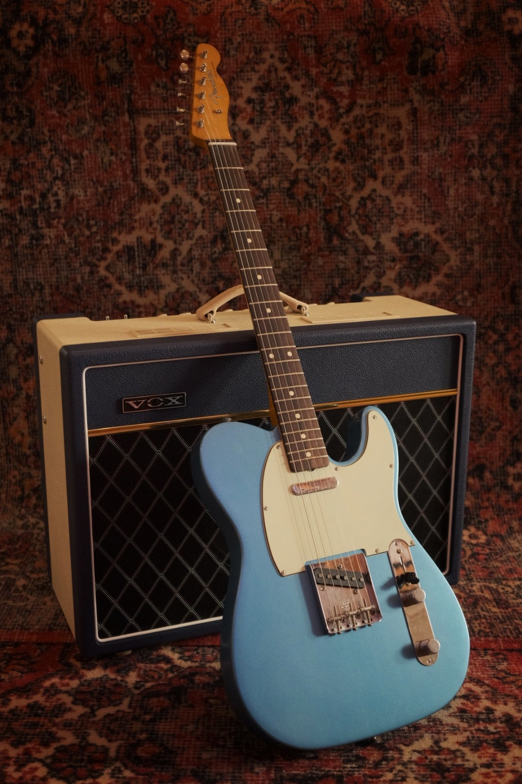 Vox AC15 custom blue– Island Music Centre